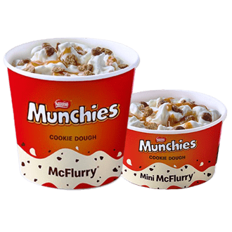 Munchies Cookie Dough McFlurry McDonald's - price, calories